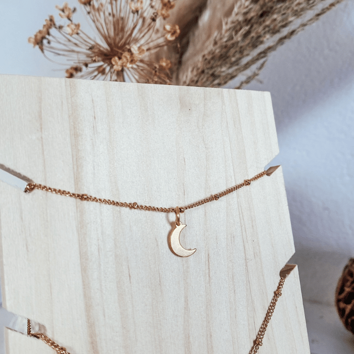 Kette Gold - Mond - Schulhefte-Aktion