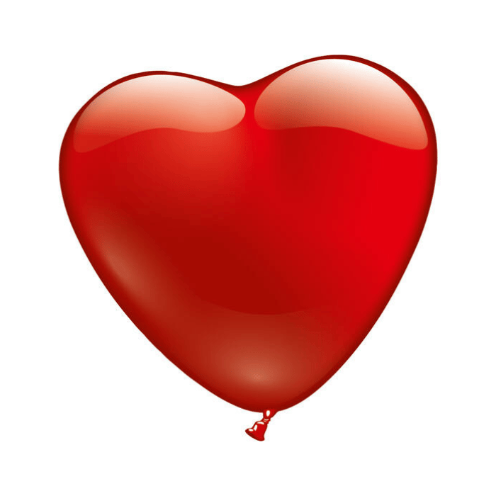 Herz - Luftballons - rot - Schulhefte-Aktion