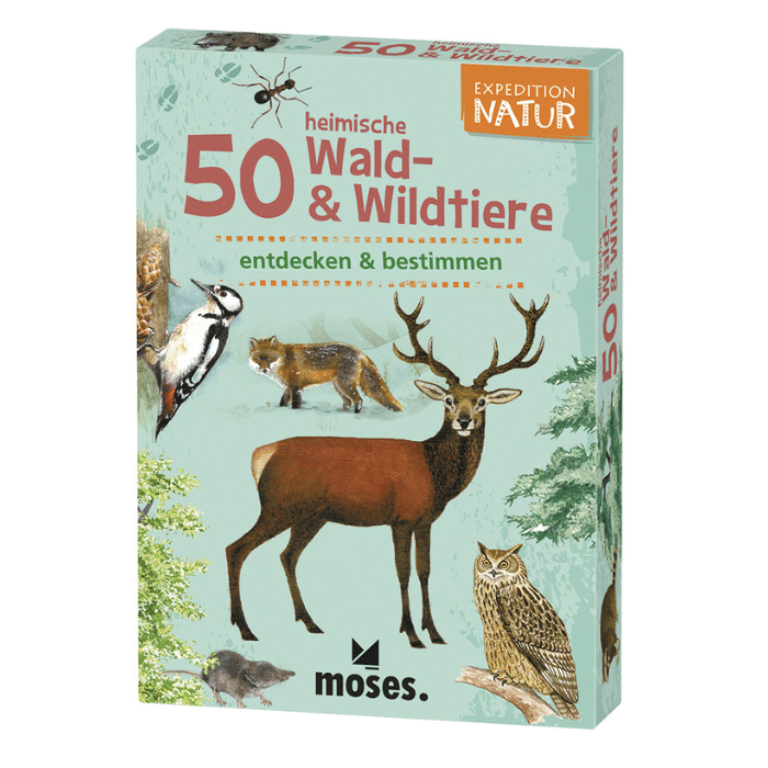 50 heimische Wald- & Wildtiere (Mit 50 Karten in die Natur ...